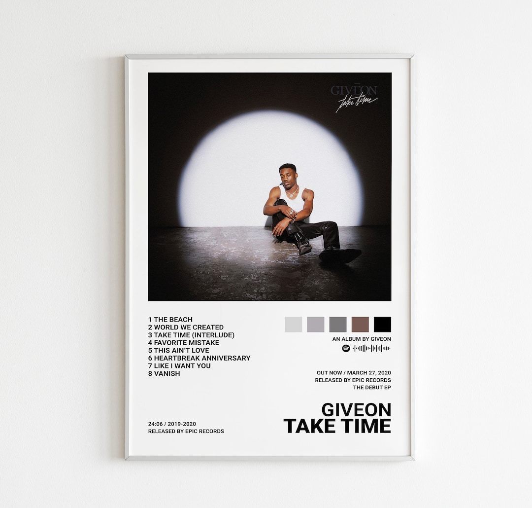 Giveon Posters / Take Time Poster / Blonde Tracklist / Album - Etsy
