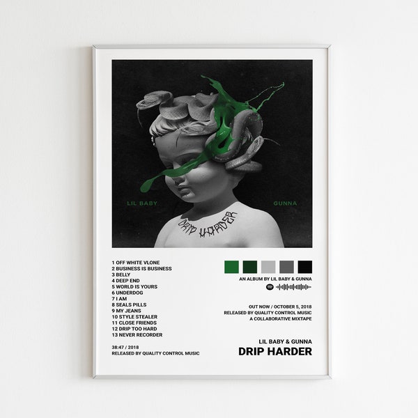 Drip Harder Album Cover Poster - Etsy Canada