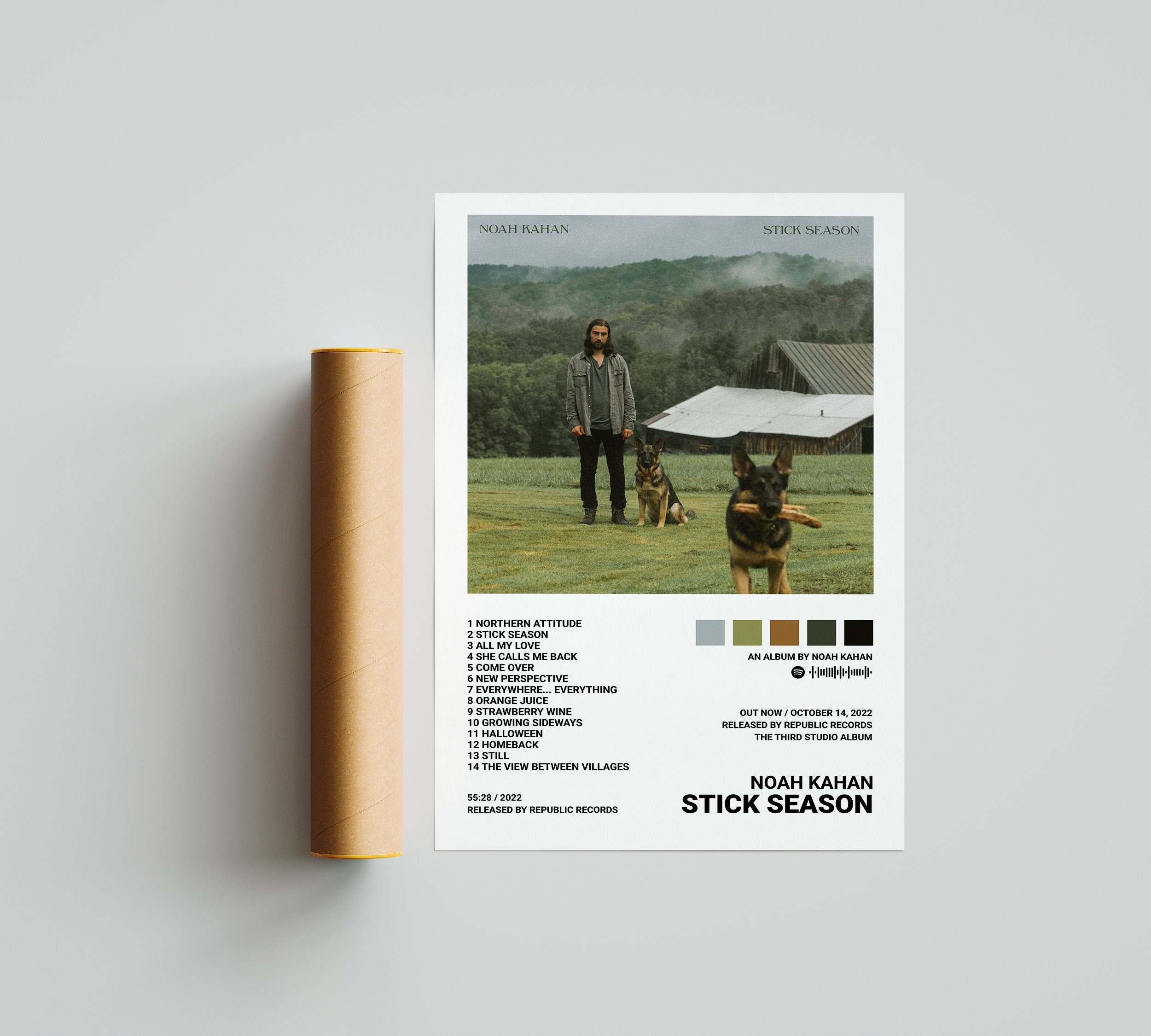 Noah Kahan Posters / Stick Season Poster / Noah Kahan, Stick Season ...
