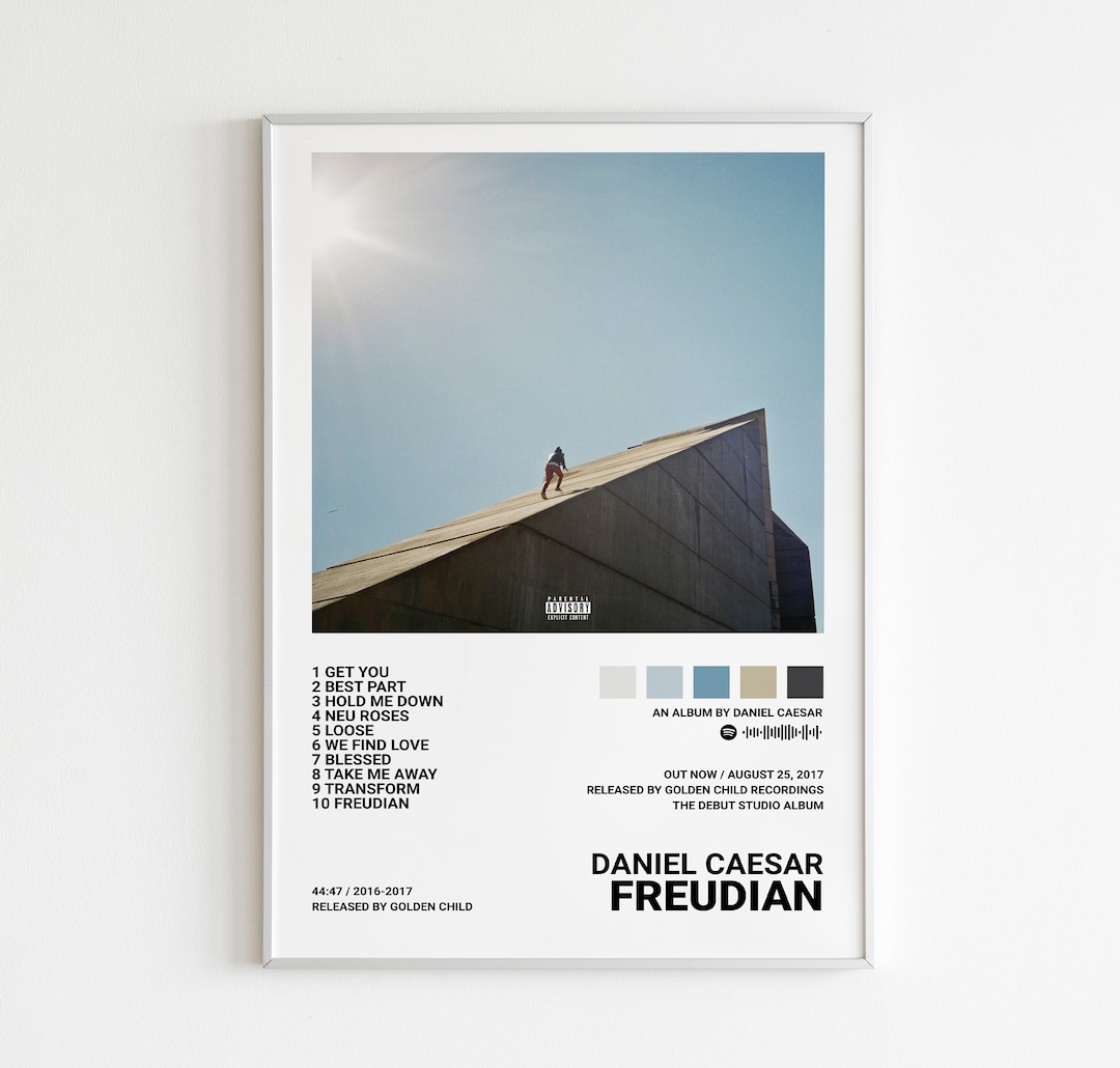 Daniel Caesar Posters Freudian Album Poster Tracklist - Etsy