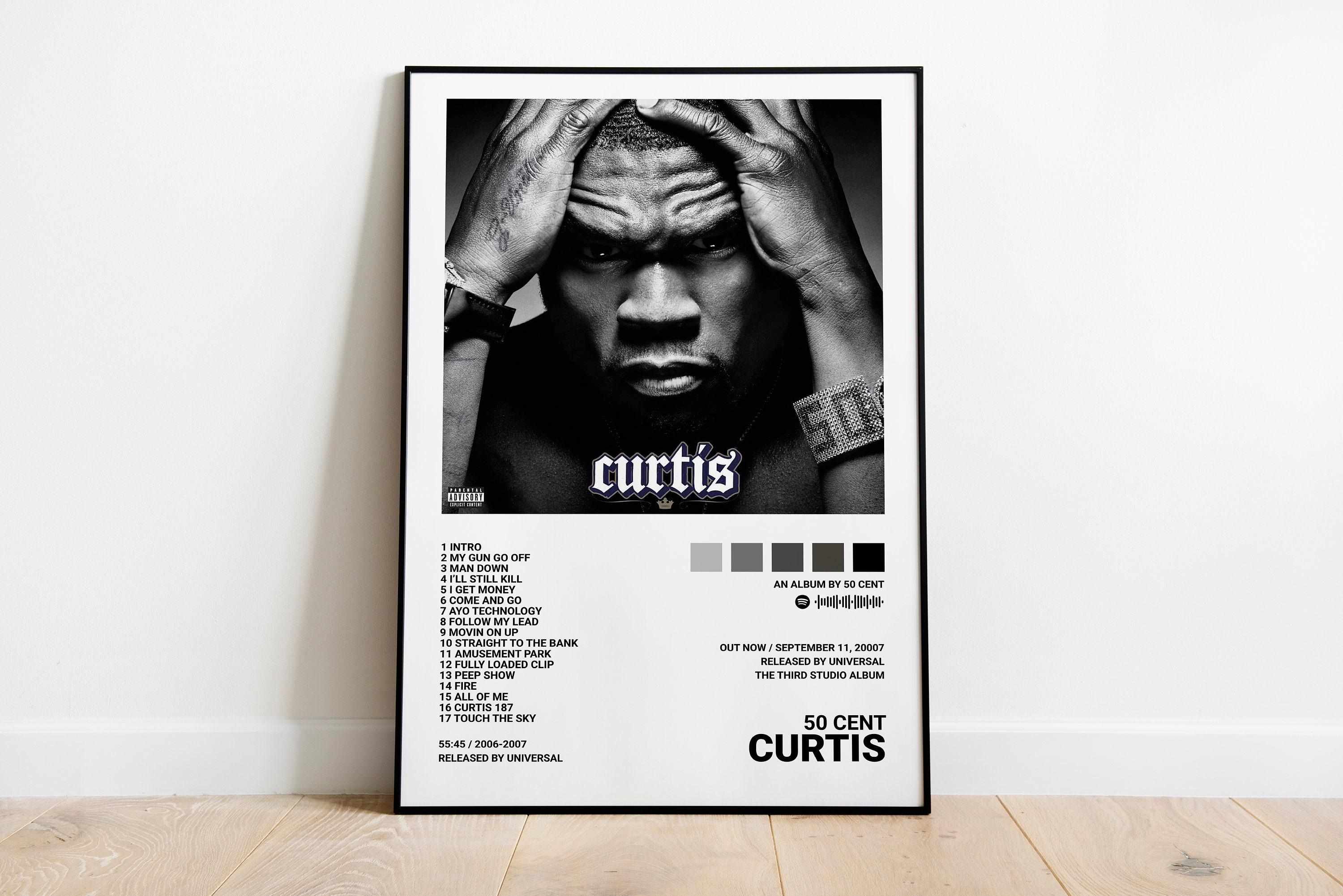 50 Cent Posters / Curtis Poster / Album Cover Poster / Tracklist Poster ...