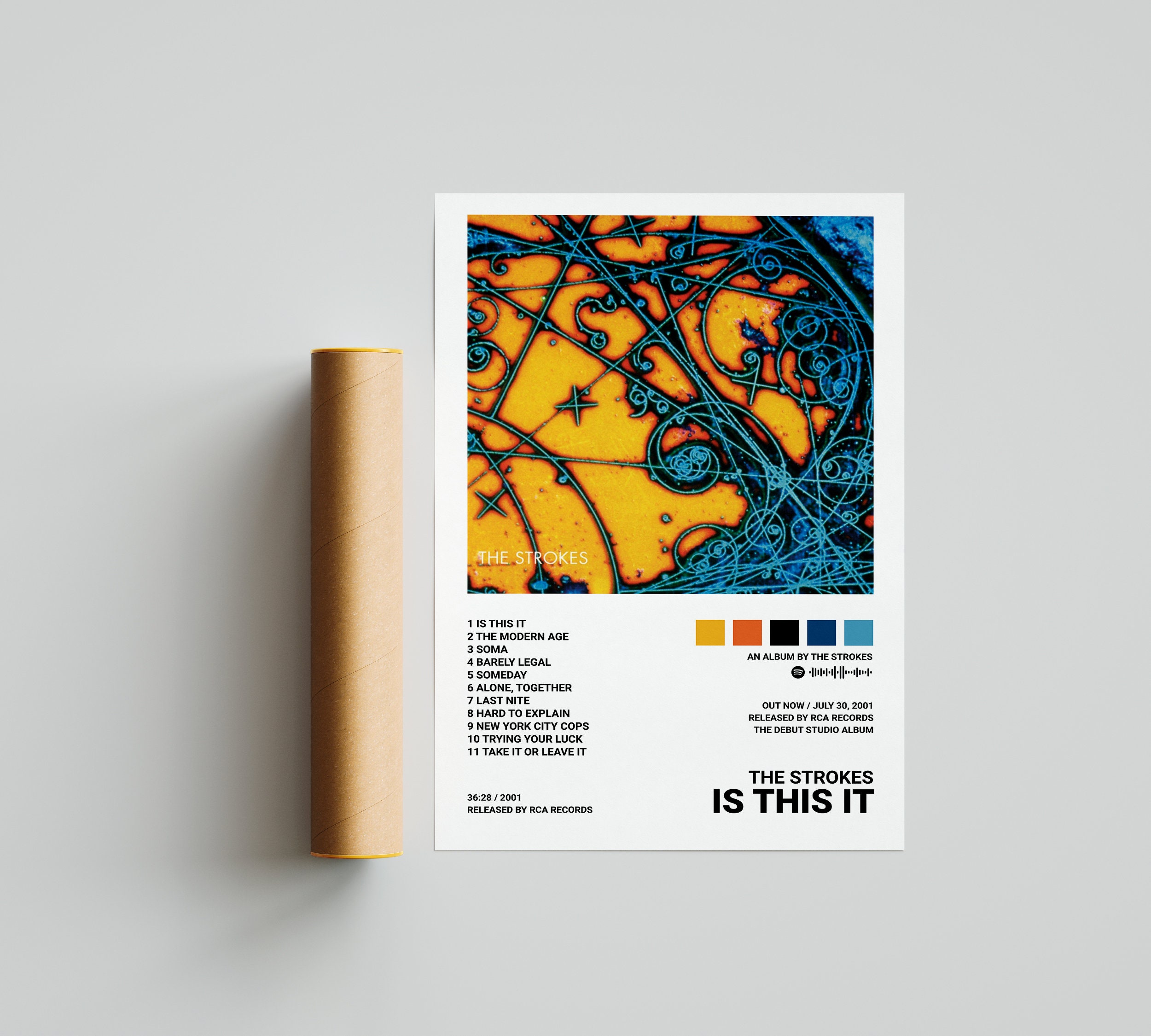 The Strokes Posters, Is Ths It Poster, The Strokes Is This It, Album ...