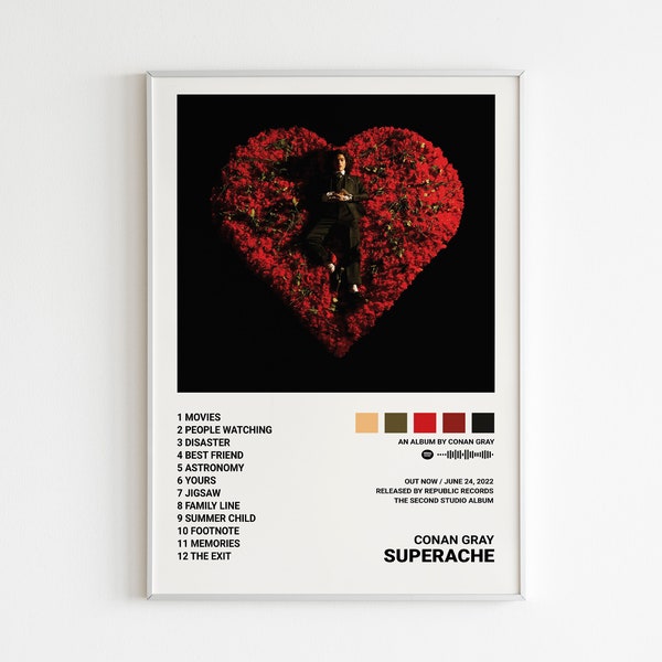 Superache Conan Gray Poster - Etsy New Zealand