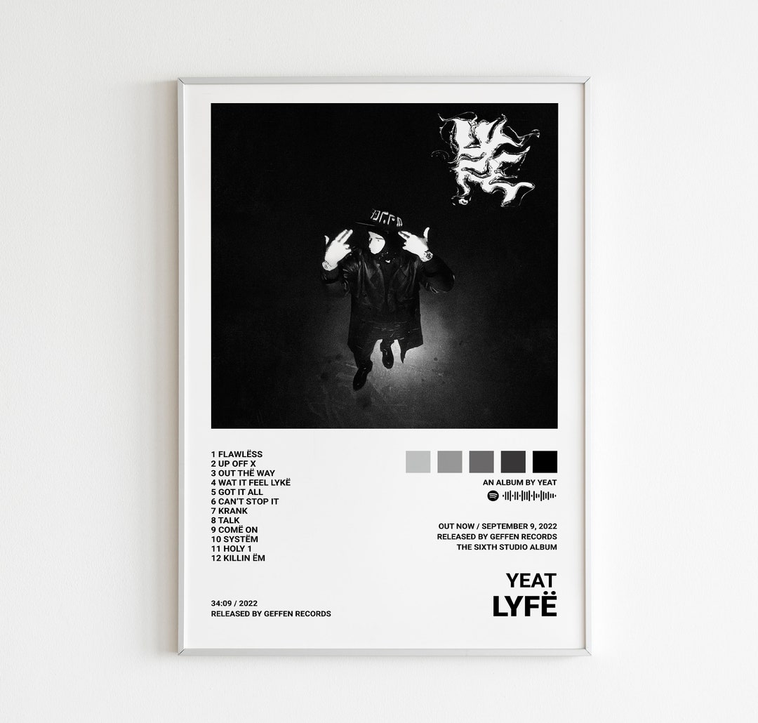 Yeat Posters / Lyfe Poster Album Cover Poster Poster Print - Etsy
