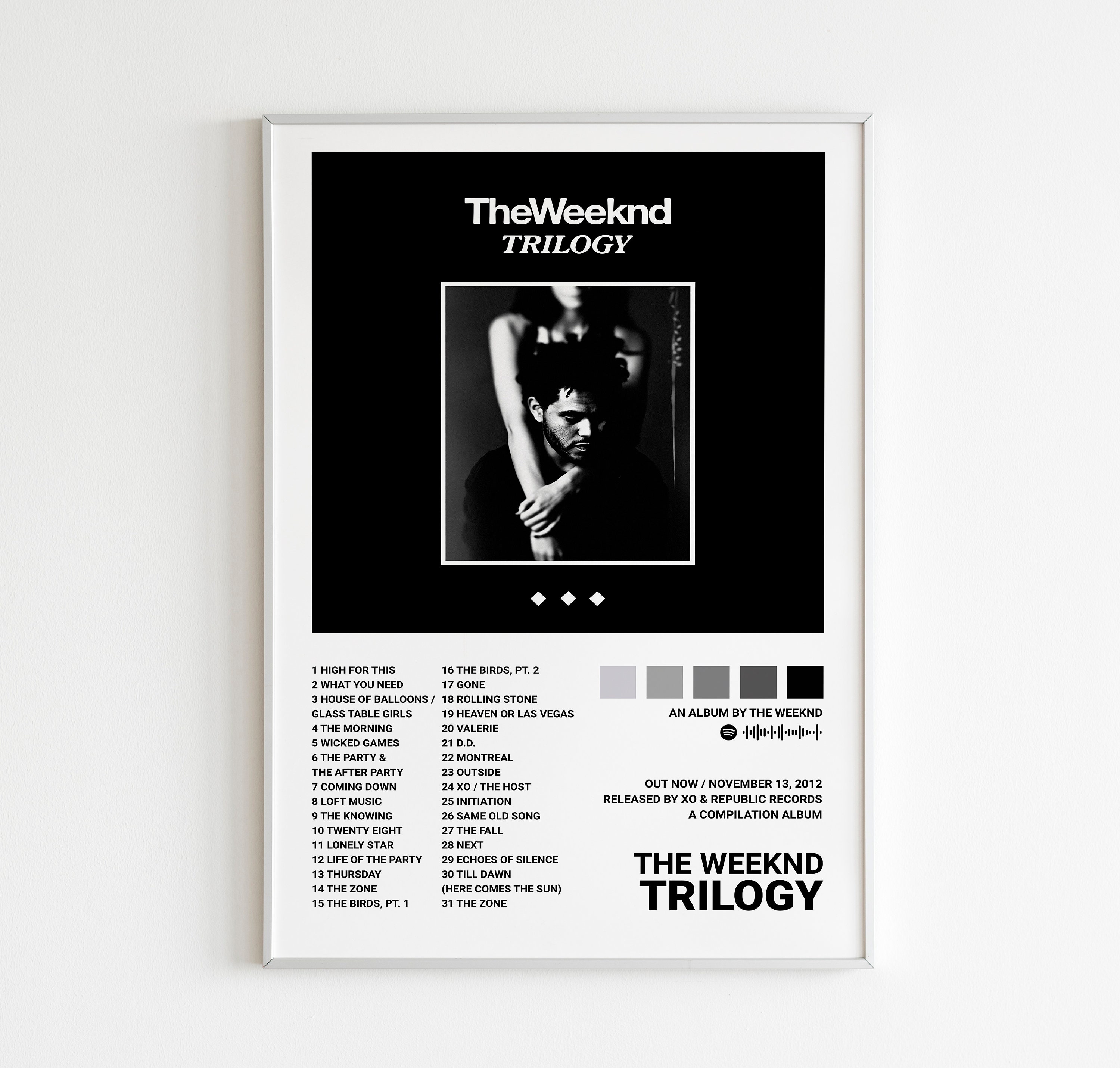 The Weeknd Posters / Trilogy Poster / the Weeknd Trilogy - Etsy Hong Kong