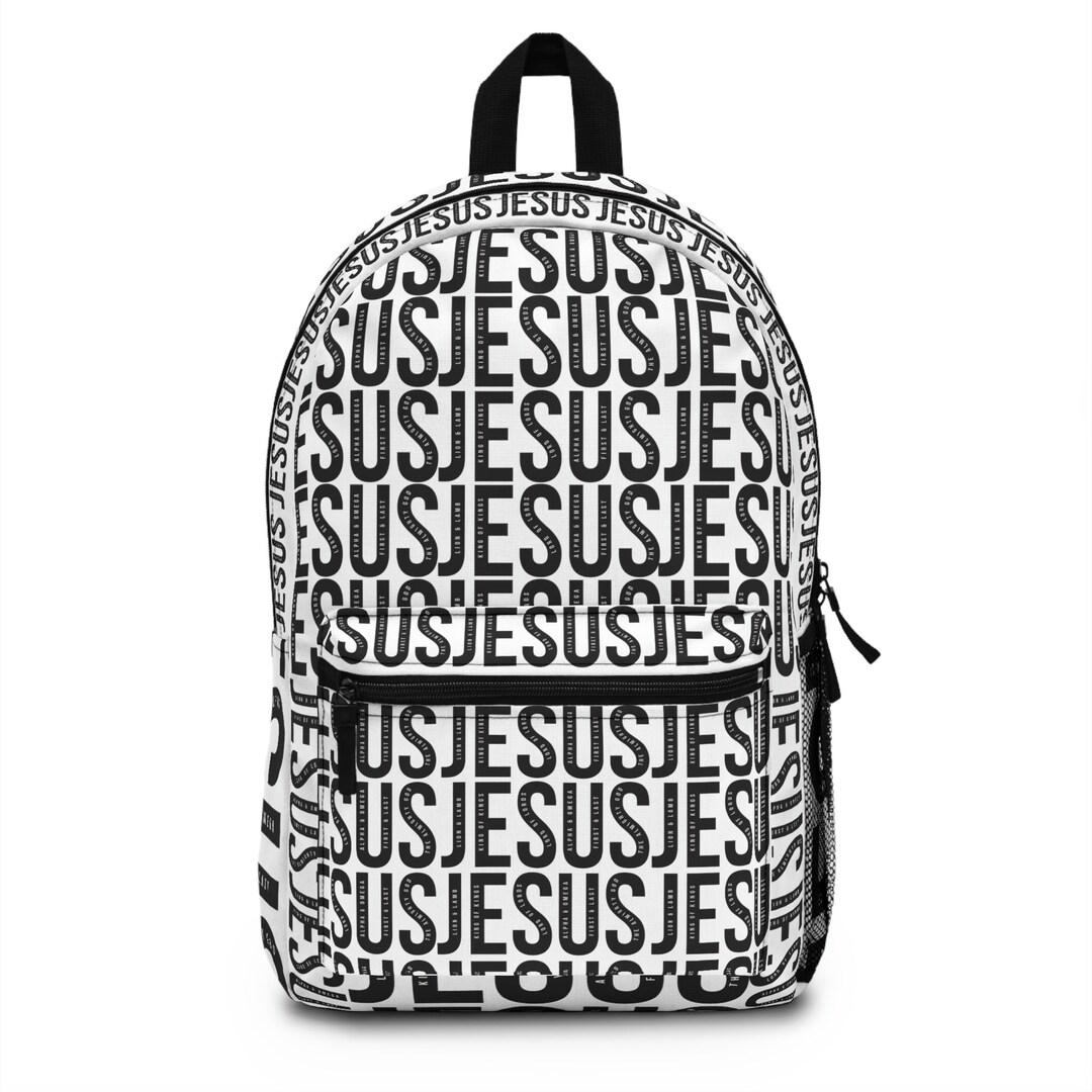 Jesus Backpack JESUS IS Titles Of Jesus Wear Your Faith Etsy jesus-backpack-jesus-is-titles-of-jesus-wear-your-faith-etsy