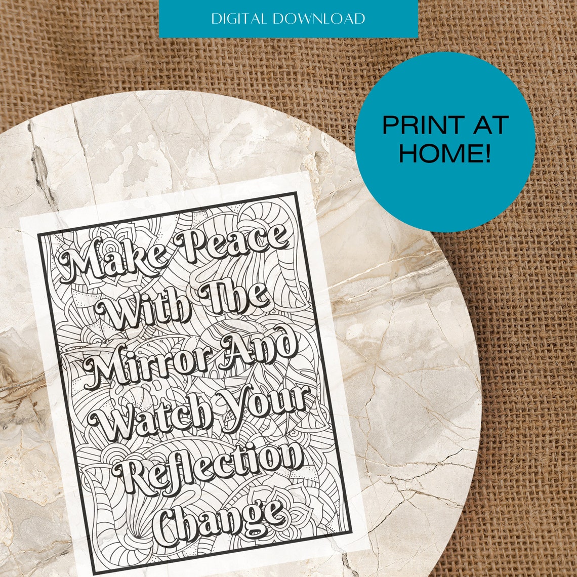 Eating Disorder Recovery Coloring Pages | Digital Download, Printable ...