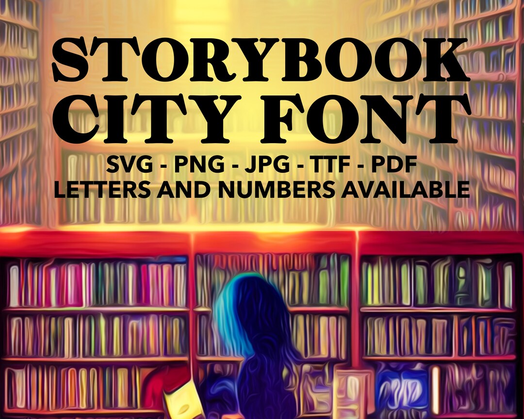 Storybook City Font SVG, Storybook Font for Cricut, Storybook Font SVG ...