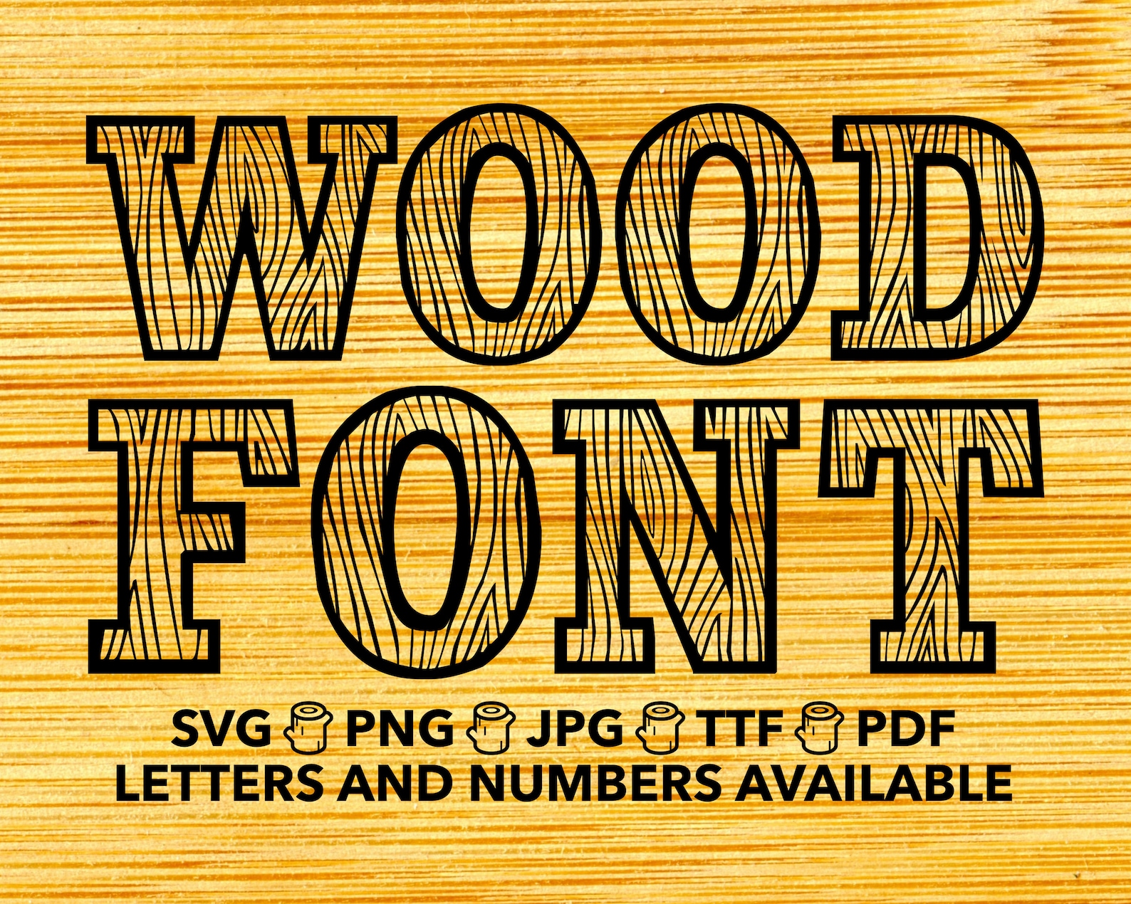 Wood Font SVG, Pine Font for Cricut, Branch Font SVG, PNG, Jpg, Ttf ...