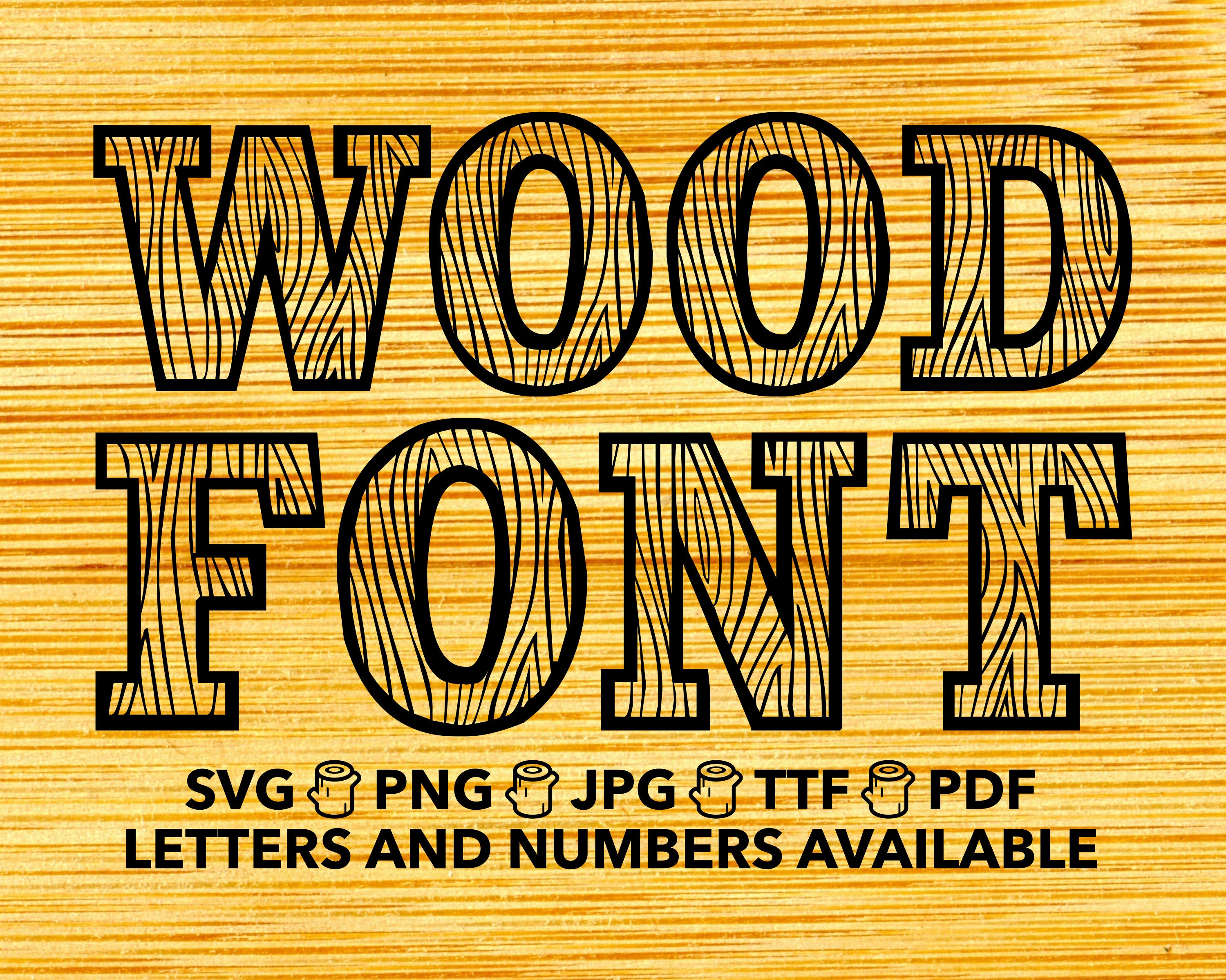 Wood Font SVG, Pine Font for Cricut, Branch Font SVG, PNG, Jpg, Ttf ...