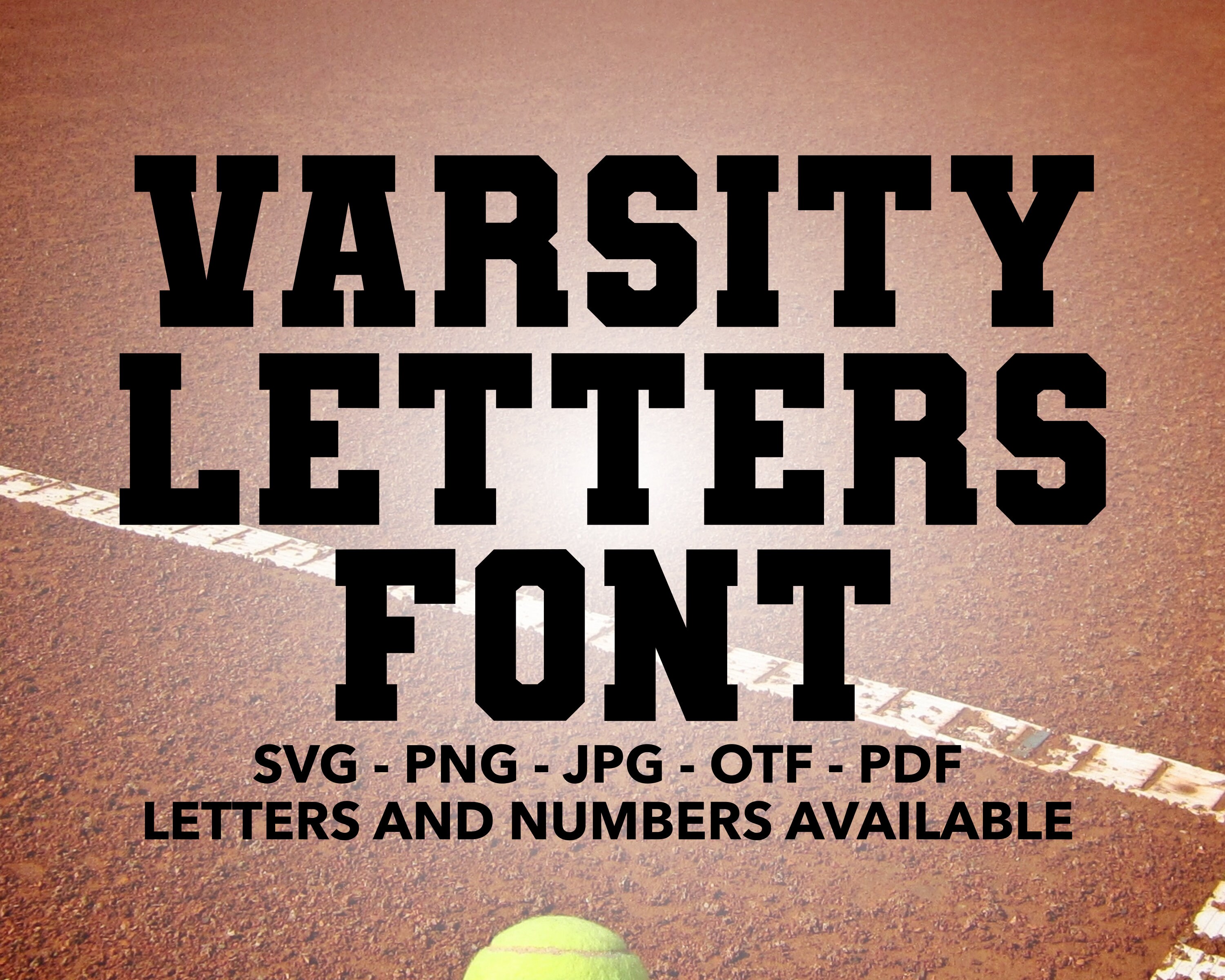 Varsity Font SVG, Varsity Letters Font, Varsity Font SVG, PNG, Jpg, Otf ...