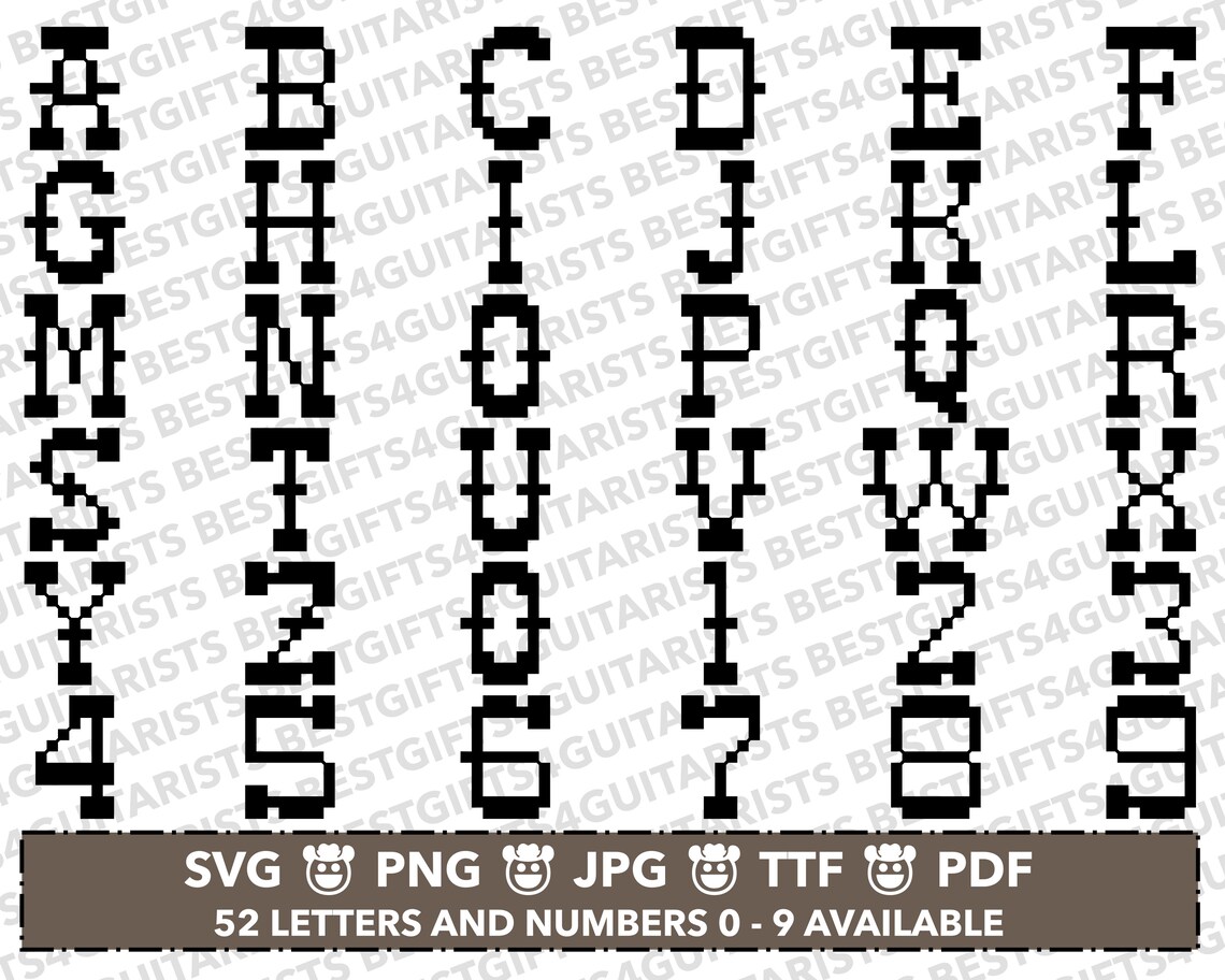 Western Pixel Font SVG, Western Pixel Font TTF, Western Pixel Letters ...