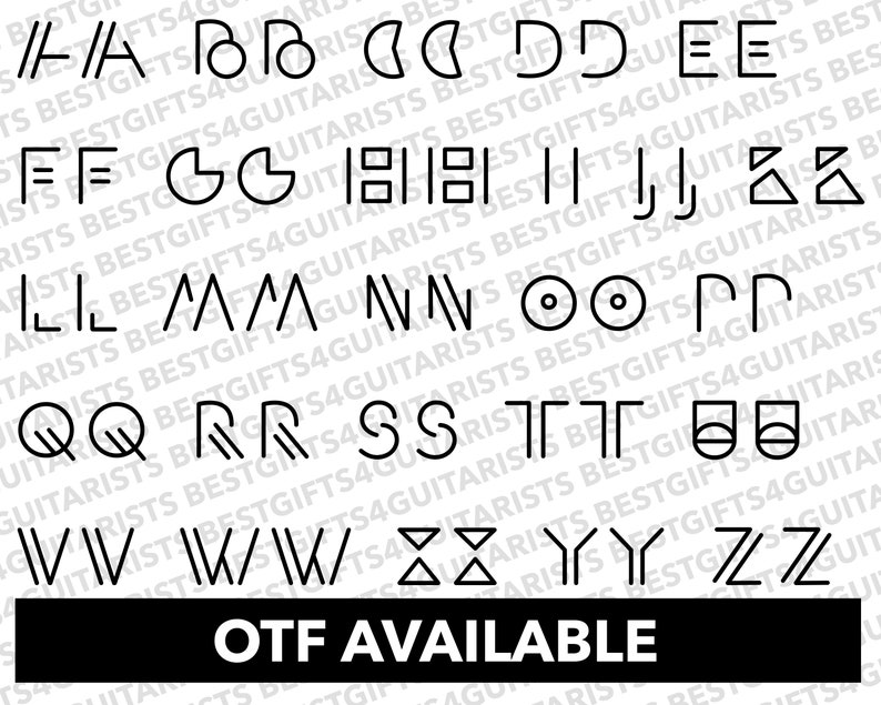 Alien Space Font SVG, Alien Font for Cricut, Alien Font SVG, PNG, Jpg ...
