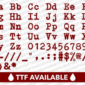 Bloody Typewriter Font SVG, Blood Font for Cricut, Blood Font SVG, PNG ...