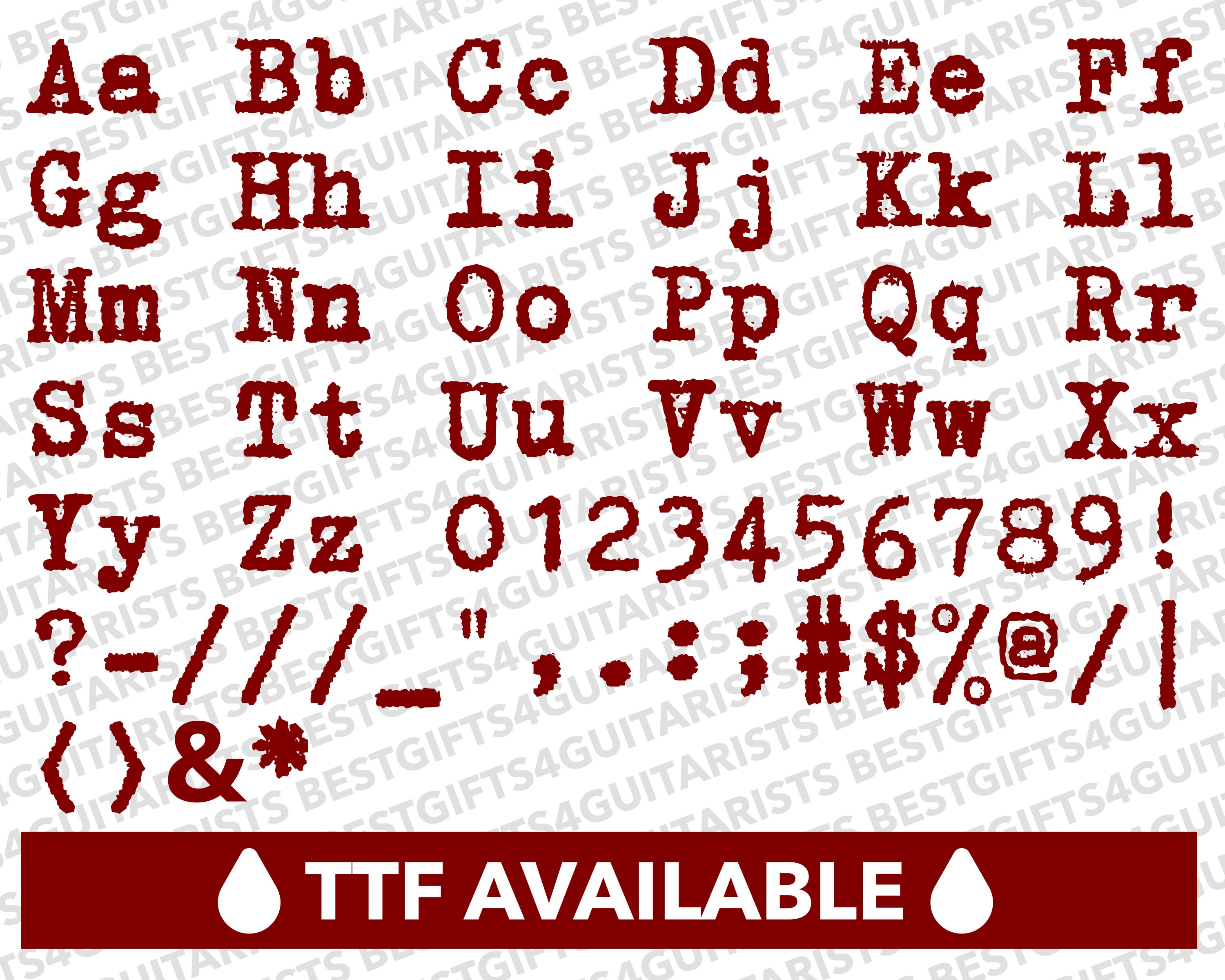 Bloody Typewriter Font SVG, Blood Font for Cricut, Blood Font SVG, PNG ...