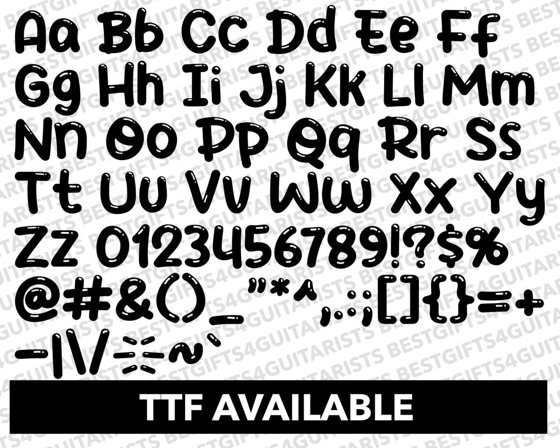 Bubble Font SVG, Bubble Alphabet, Balloon Numbers Svg, Png, Ttf, Dxf ...