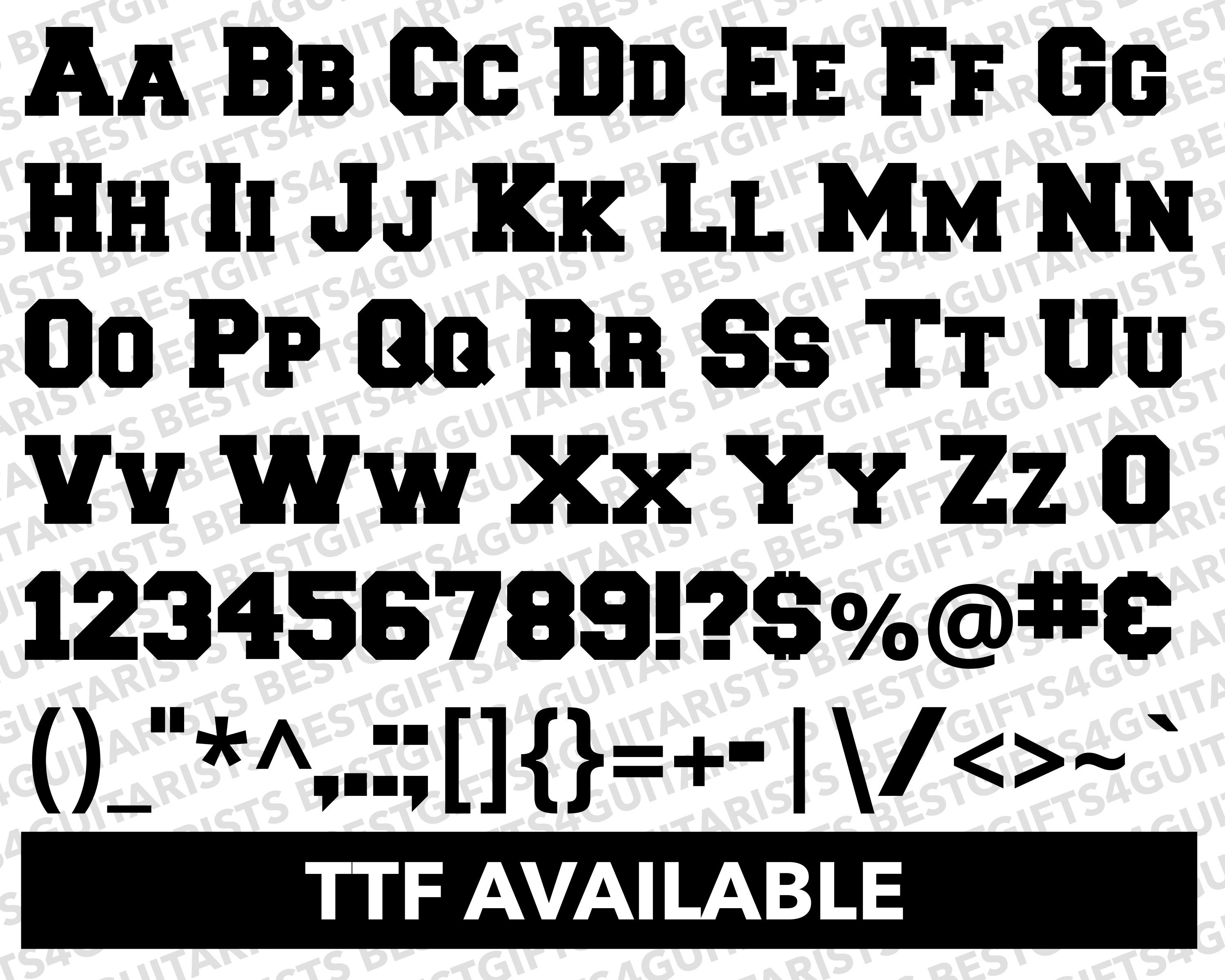 Varsity Font SVG, Varsity Thick Font, Varsity Font SVG, PNG, Jpg, Ttf ...