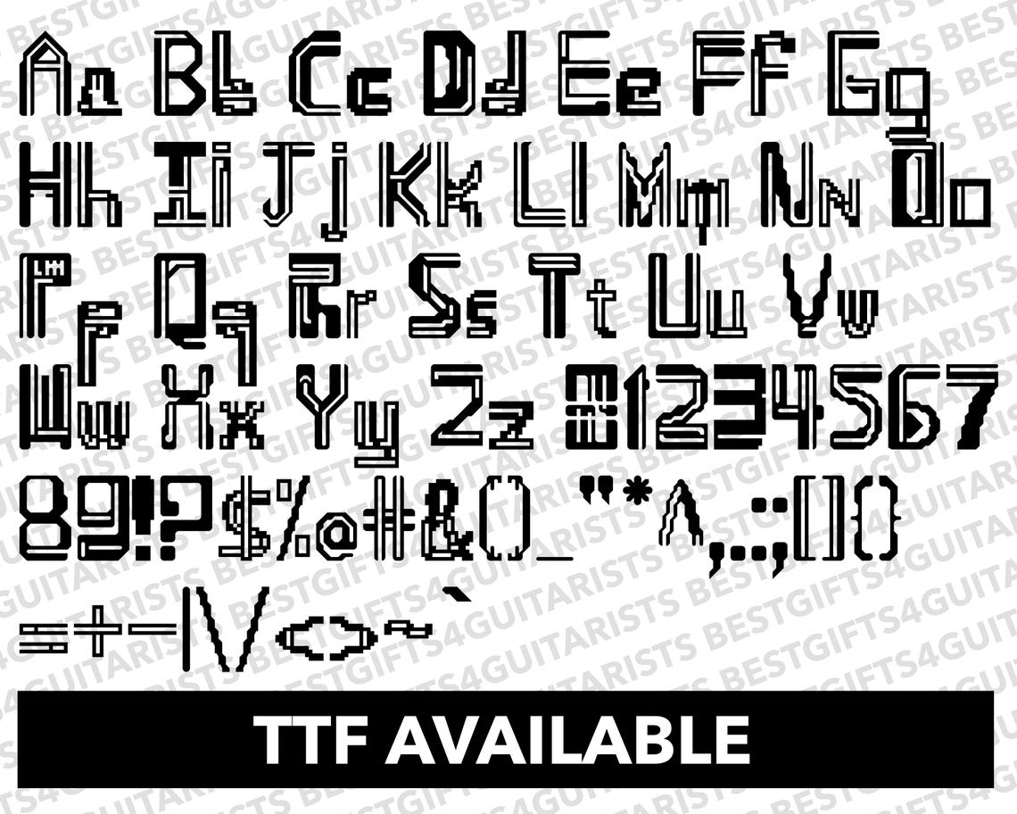 Pixel Error Font SVG, Pixel Font for Cricut, Pixel Font SVG, PNG, Jpg ...