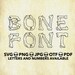 Bone Font SVG, Bone Letters, Bont Font PNG, Bone Numbers Svg, Png, Jpg ...