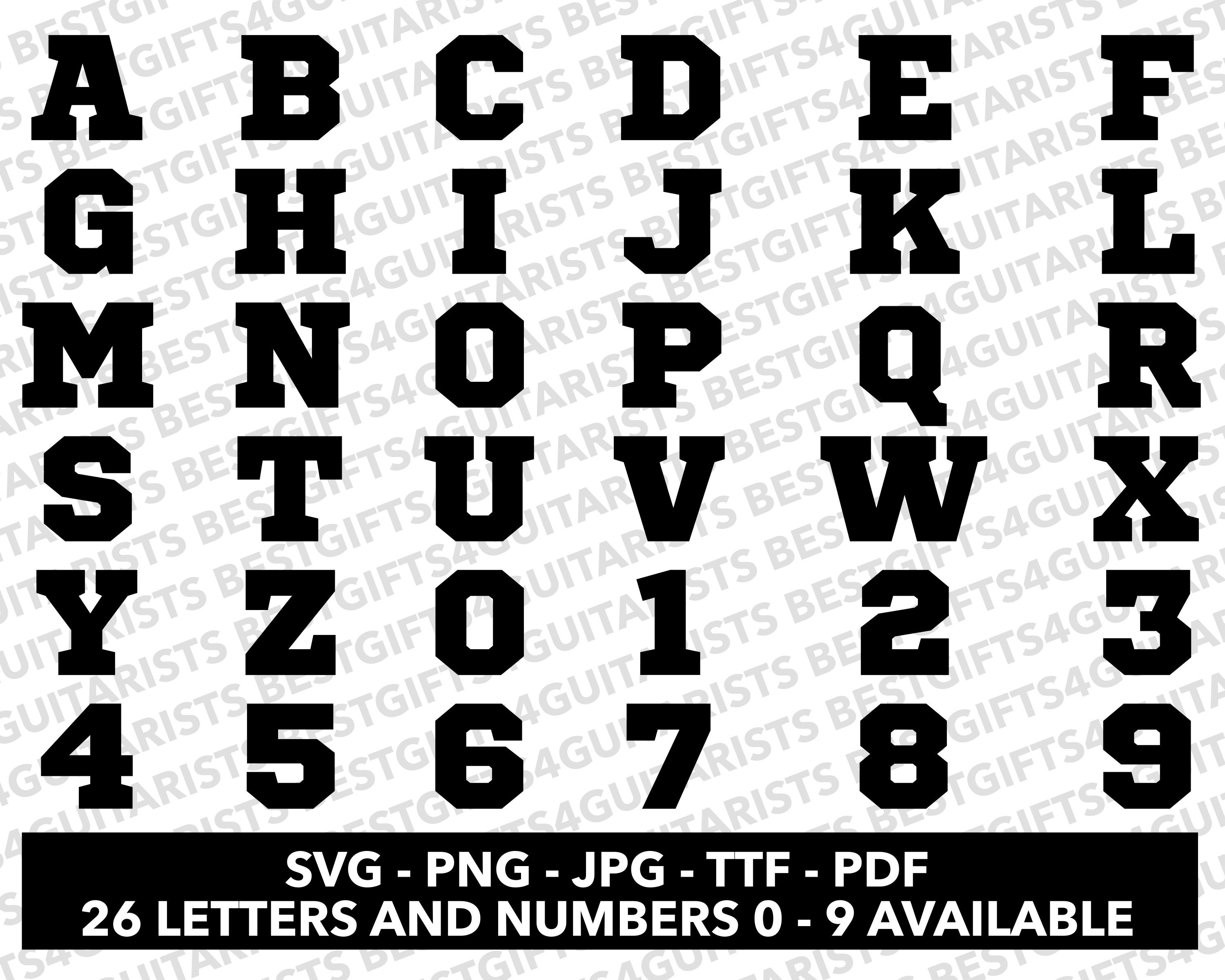 Varsity Font SVG, Varsity Block Font, Varsity Font SVG, PNG, Jpg, Ttf ...