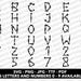Bone Font SVG, Bone Letters, Bont Font PNG, Bone Numbers Svg, Png, Jpg ...