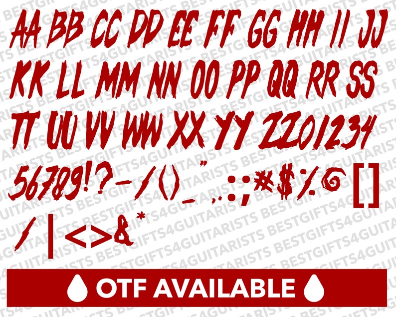 Bleeding Font SVG, Blood Font for Cricut, Blood Font SVG, PNG, Jpg, Otf ...