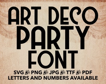 Art Deco Serif Font SVG, Art Deco Serif Font TTF, Art Deco Serif ...