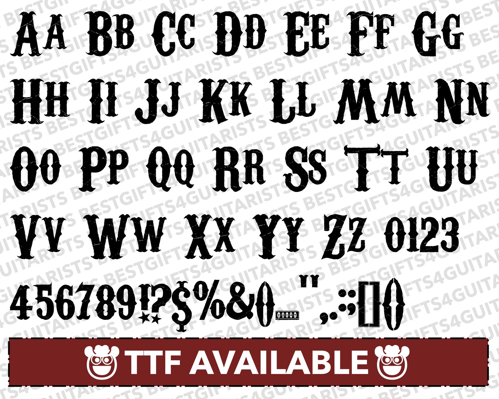 Art Deco Western Font SVG, Art Deco Western Font TTF, Art Deco Western ...