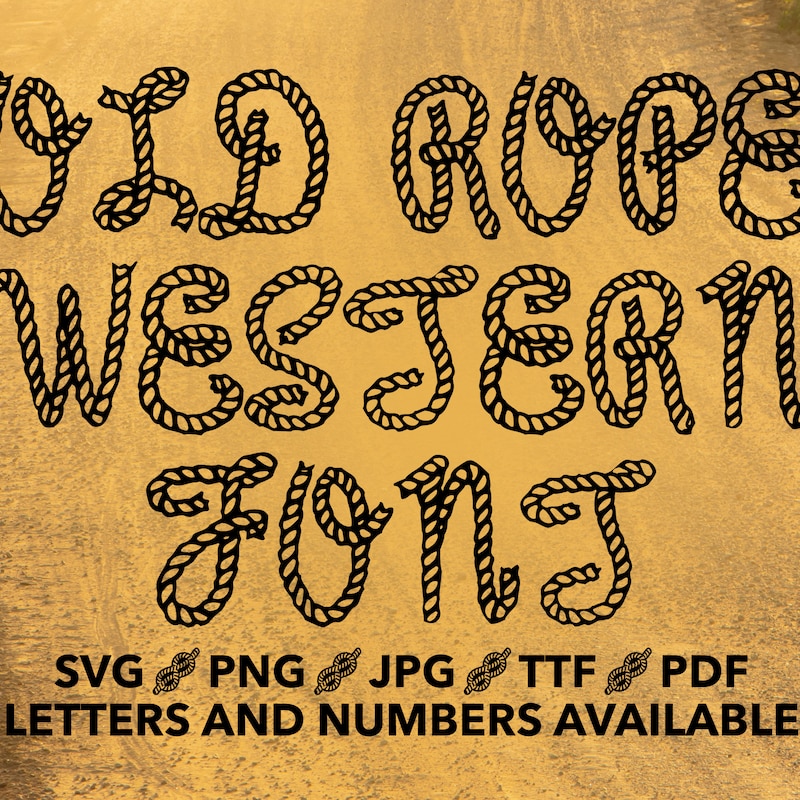 Rope Font for Canva - Etsy