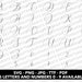 Single Fancy Line Font SVG, Line Letters, Line Numbers, Calligraphy ...
