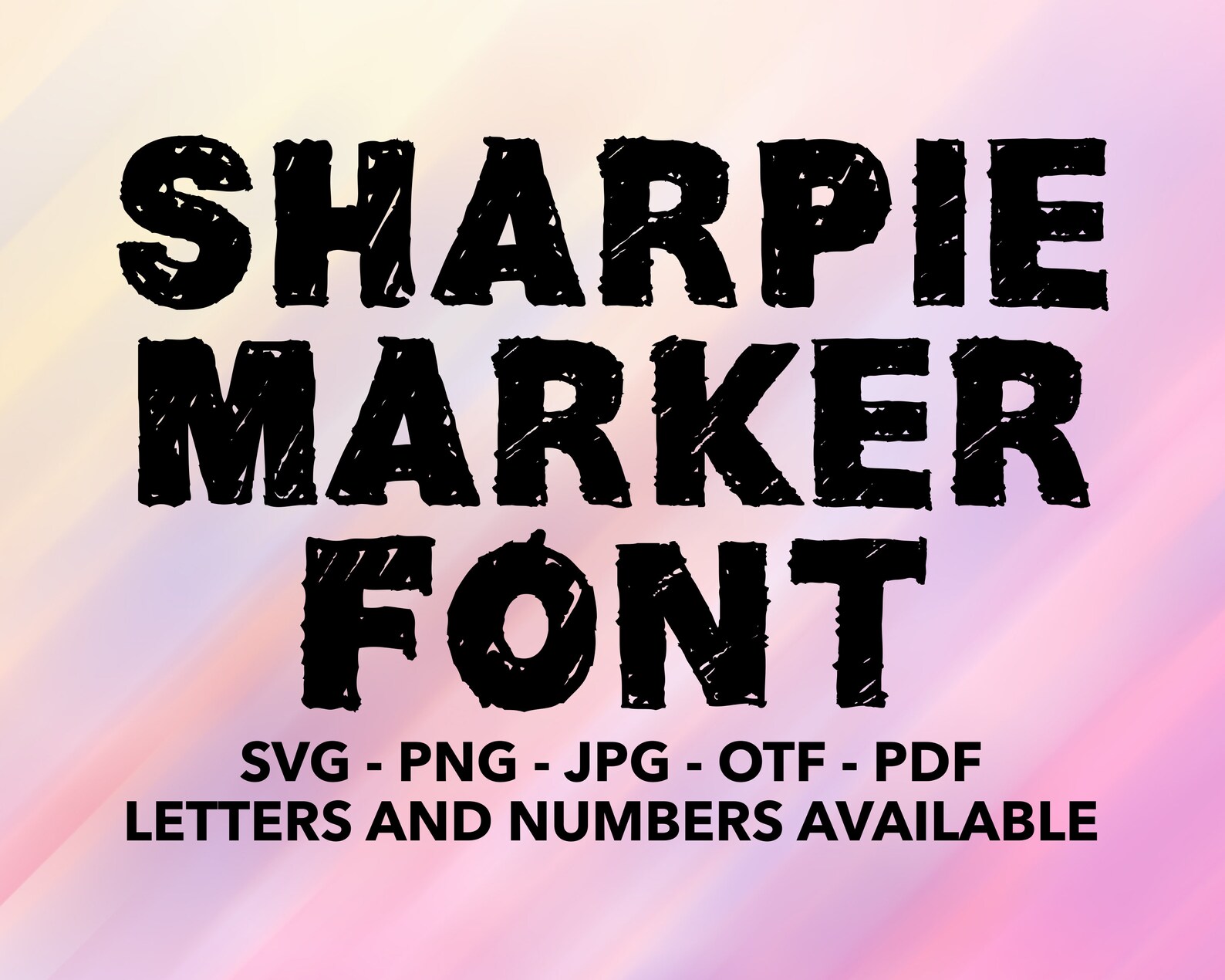 Sharpie Marker Font SVG, Sharpie Font for Cricut, Sharpie Font SVG, PNG ...