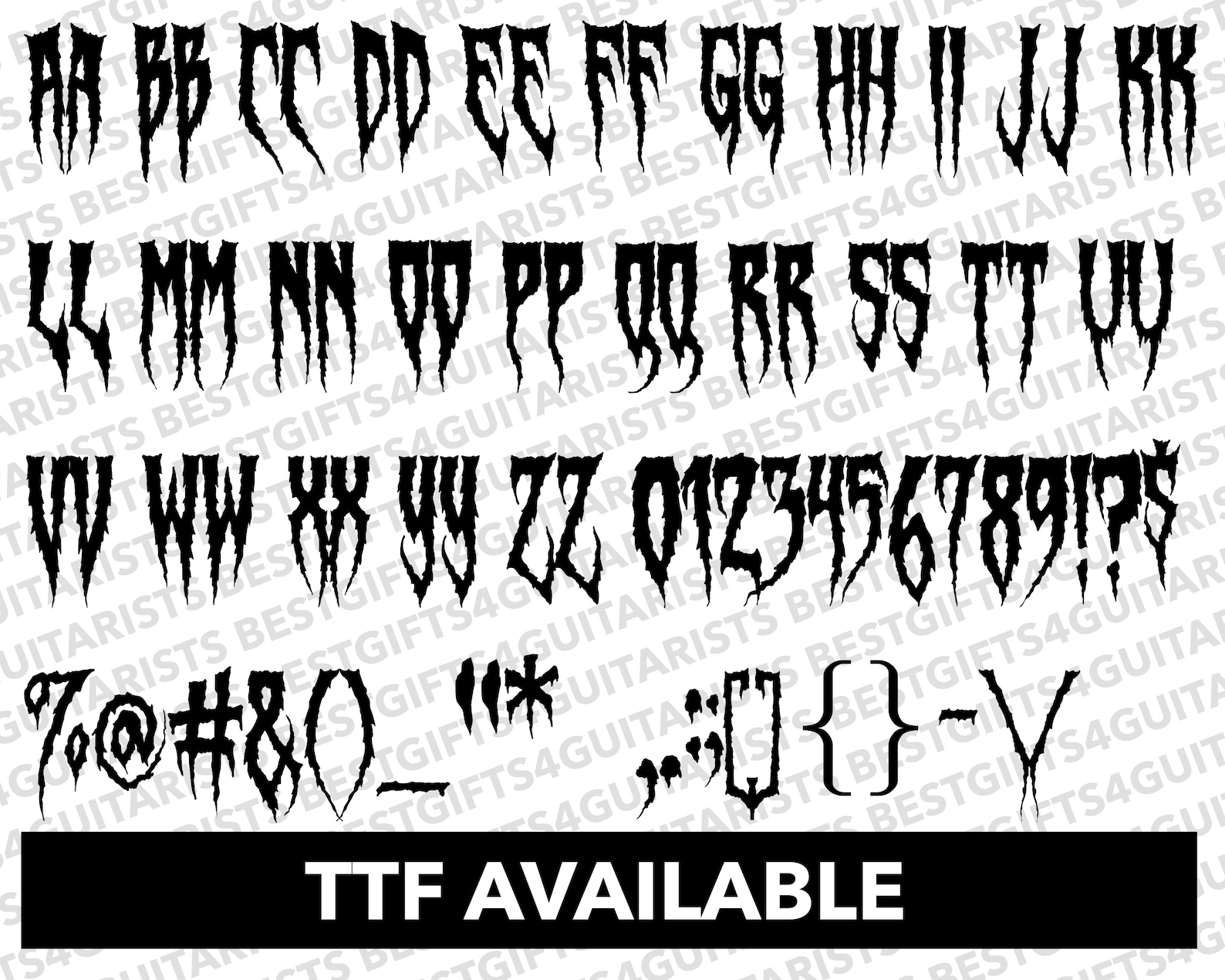 Horror Font SVG, Horror Font for Cricut, Horror Font SVG, PNG, Jpg, Ttf ...