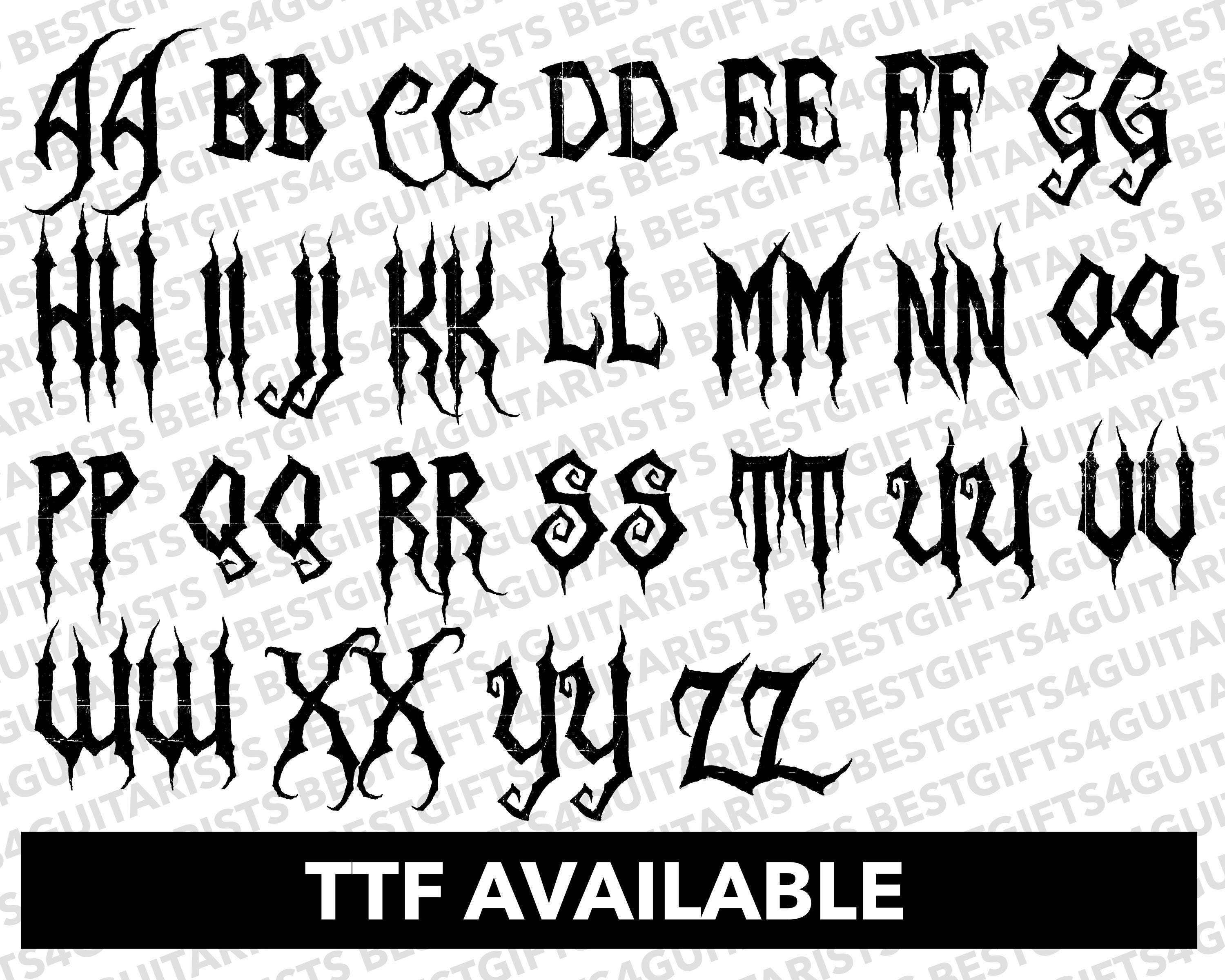 Horror Font SVG, Horror Alphabet SVG, Horror Font for Cricut Svg, Ttf ...