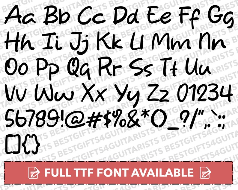 Planner Handwriting Font SVG, Planner Handwriting Font TTF, Planner ...