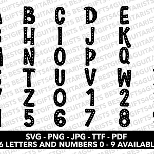 Polka Dot Font SVG, Polka Dot Font for Cricut, Polka Dot Font SVG, PNG, Jpg, Ttf, Pdf Polka Dot ...