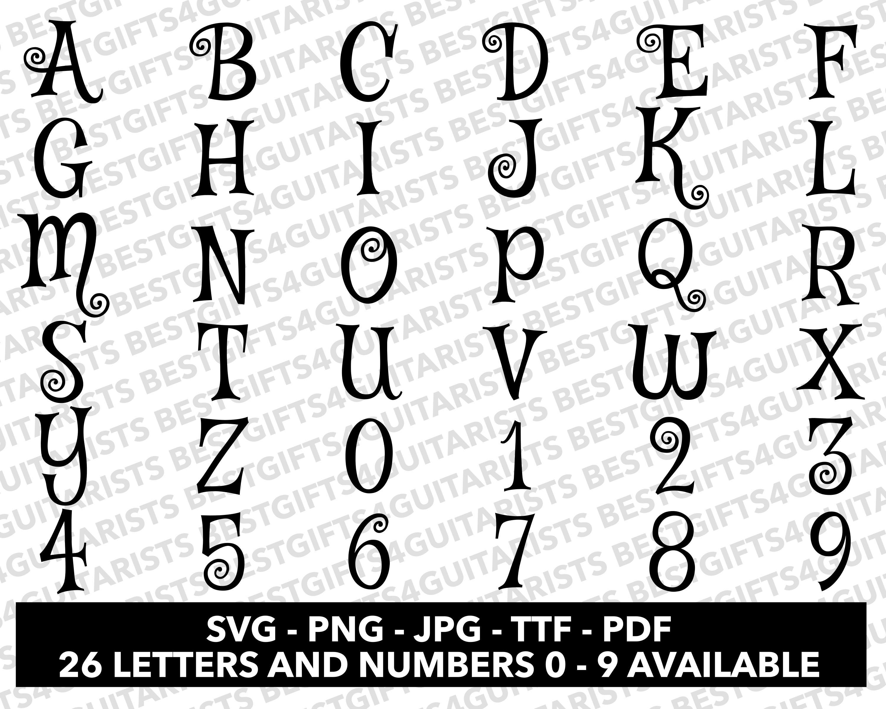 Curly Mystery Font SVG, Curly Font for Canva, Curly Font SVG, PNG, Jpg ...