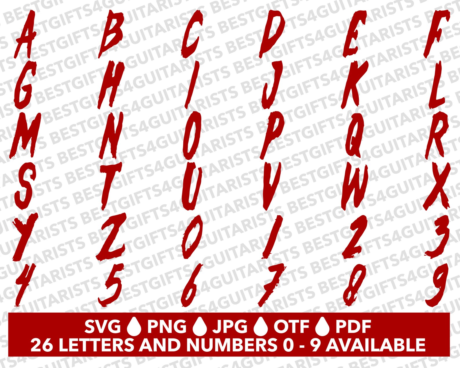 Bleeding Font SVG, Blood Font for Cricut, Blood Font SVG, PNG, Jpg, Otf ...
