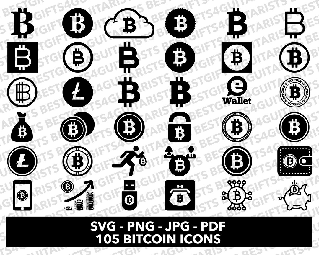 Bitcoin Icons SVG, Bitcoin for Cricut, Bitcoin Symbols, Bitcoin Logo ...