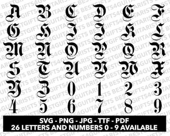 German Black Letter Font