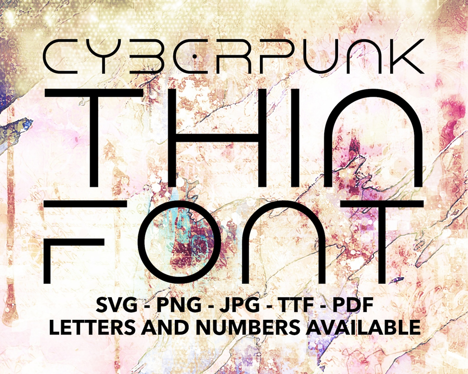 Cyberpunk Thin Font SVG, Cyberpunk Font for Cricut, Cyberpunk Font SVG ...