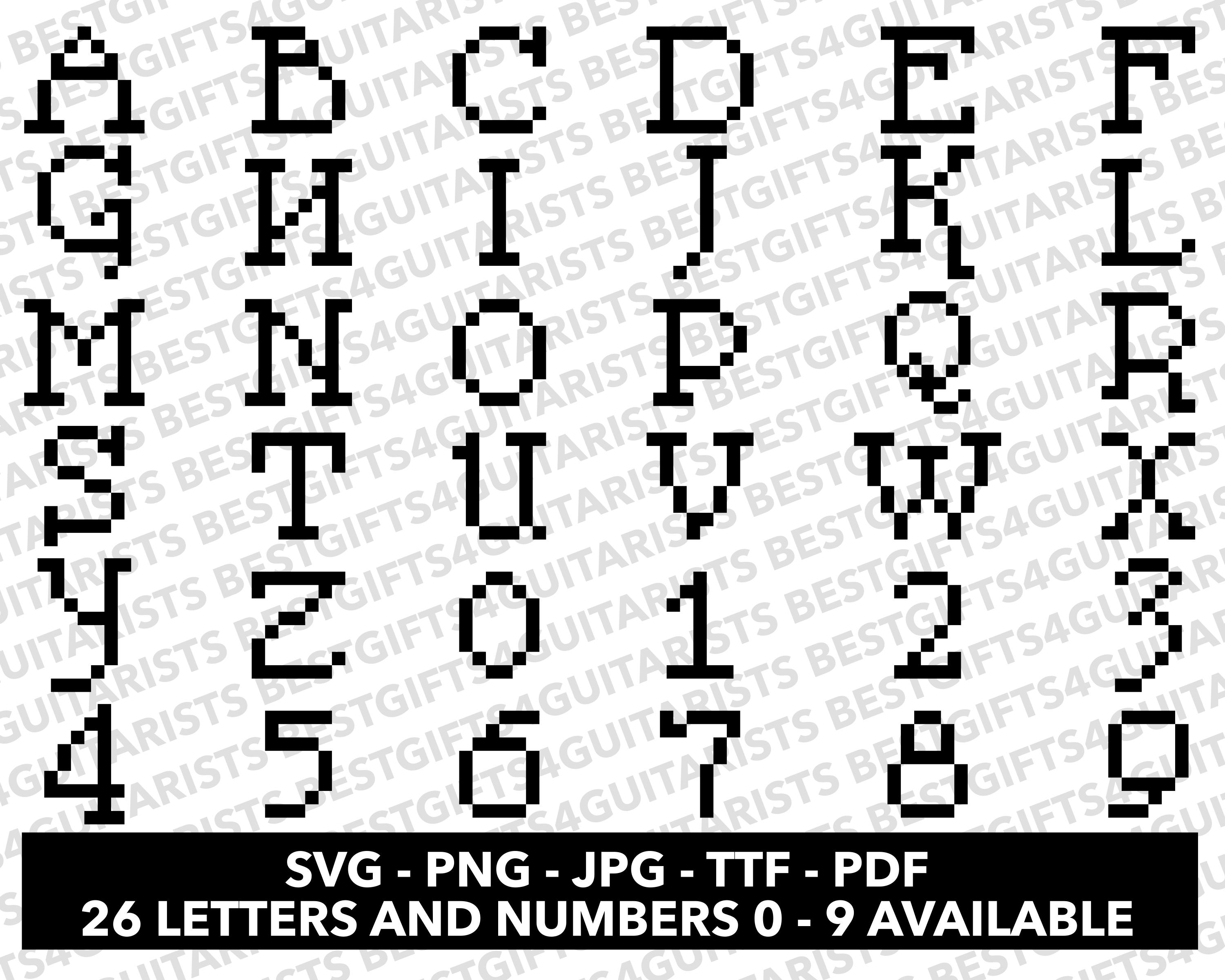 Pixel Elf Font SVG, Pixel Font for Cricut, Pixel Font SVG, PNG, Jpg ...