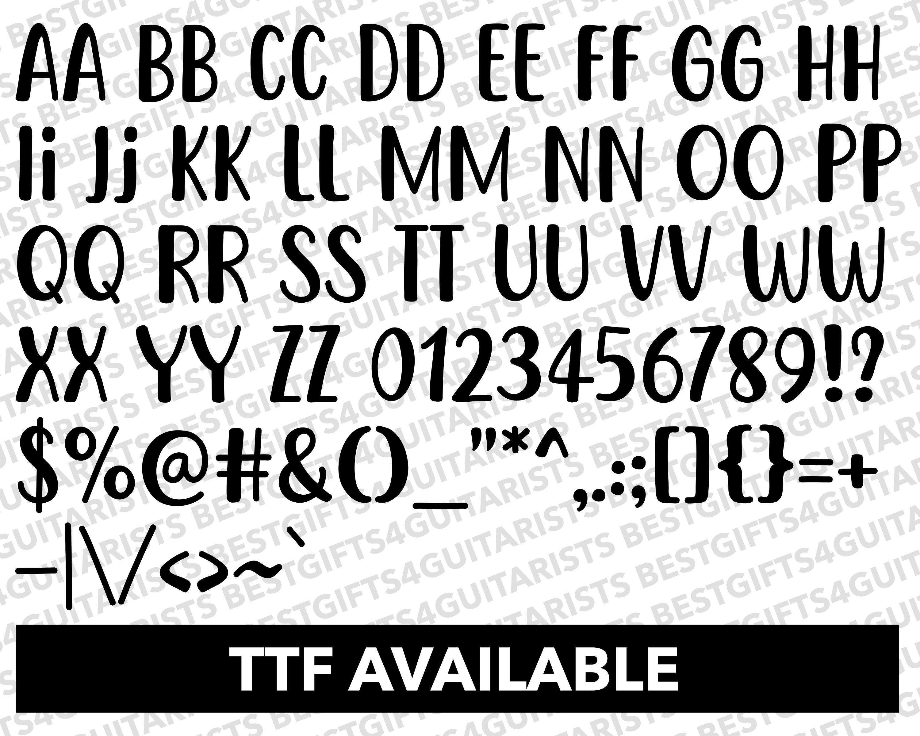 Modern Rounded Font SVG, Round Font for Canva, Round Font SVG, PNG, Jpg ...