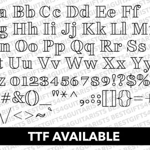 Outlined Font SVG, Outline Font for Cricut, Outline Font SVG, PNG, Jpg ...