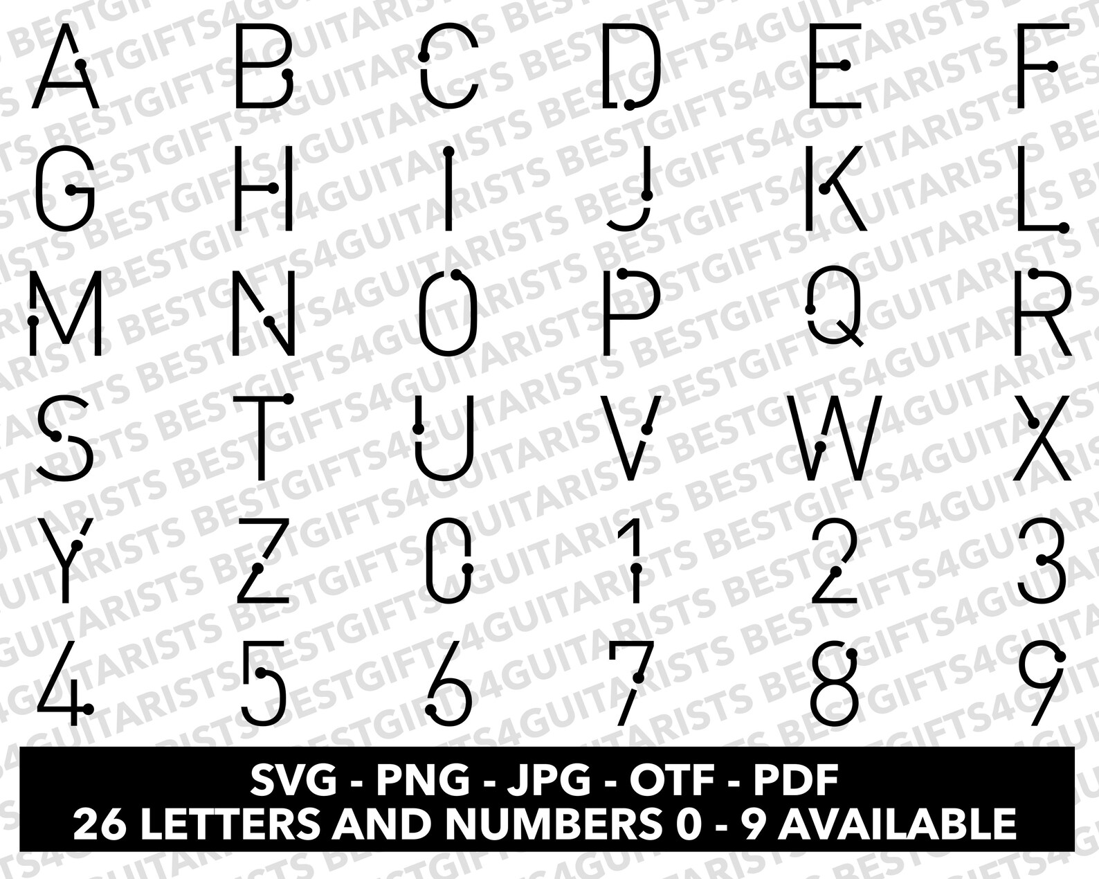 Circuit Simple Font SVG, Circuit Font for Cricut, Circuit Font SVG, PNG ...