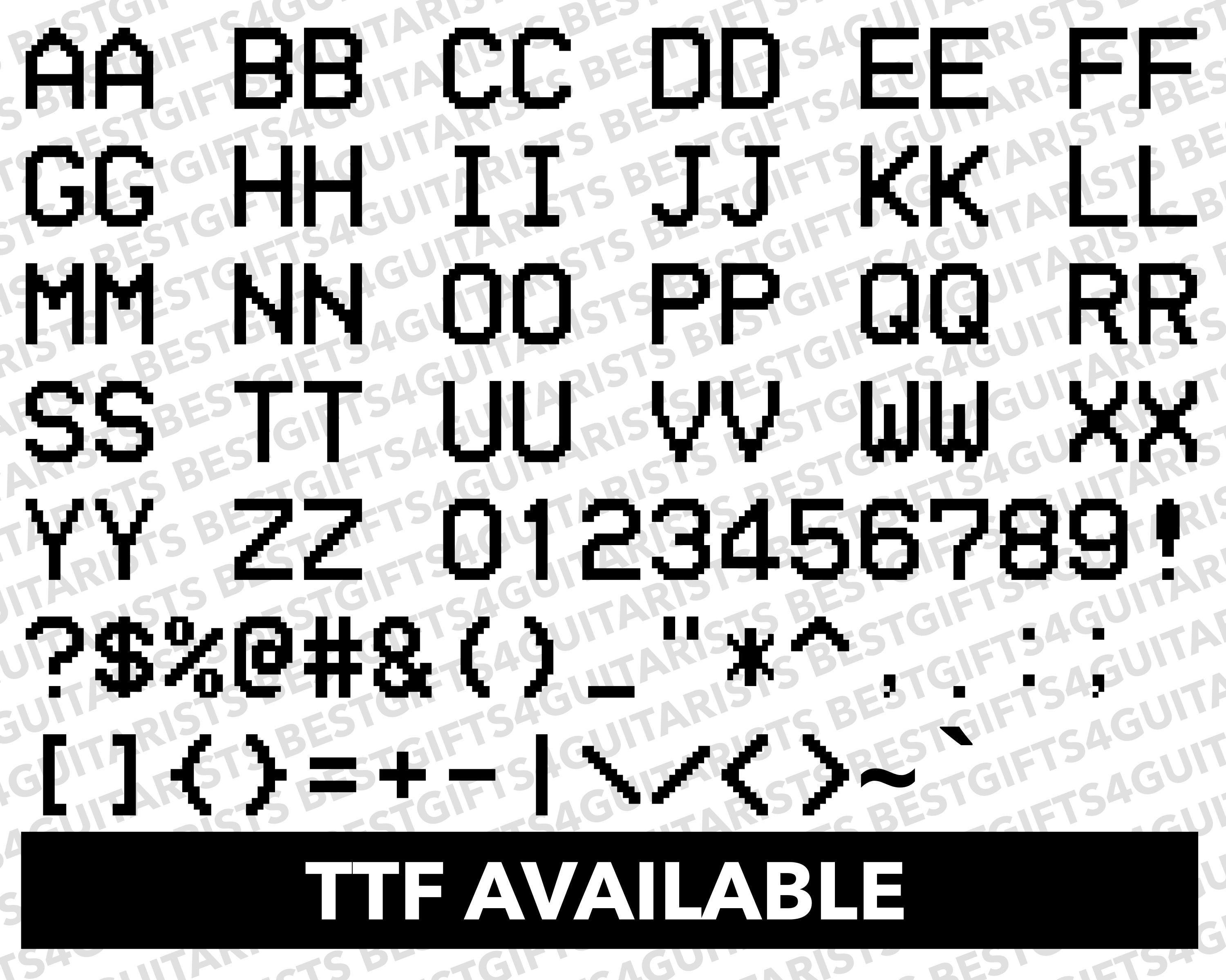 Gamer Font SVG, Pixel Font for Cricut, Pixel Font SVG, PNG, Jpg, Ttf ...