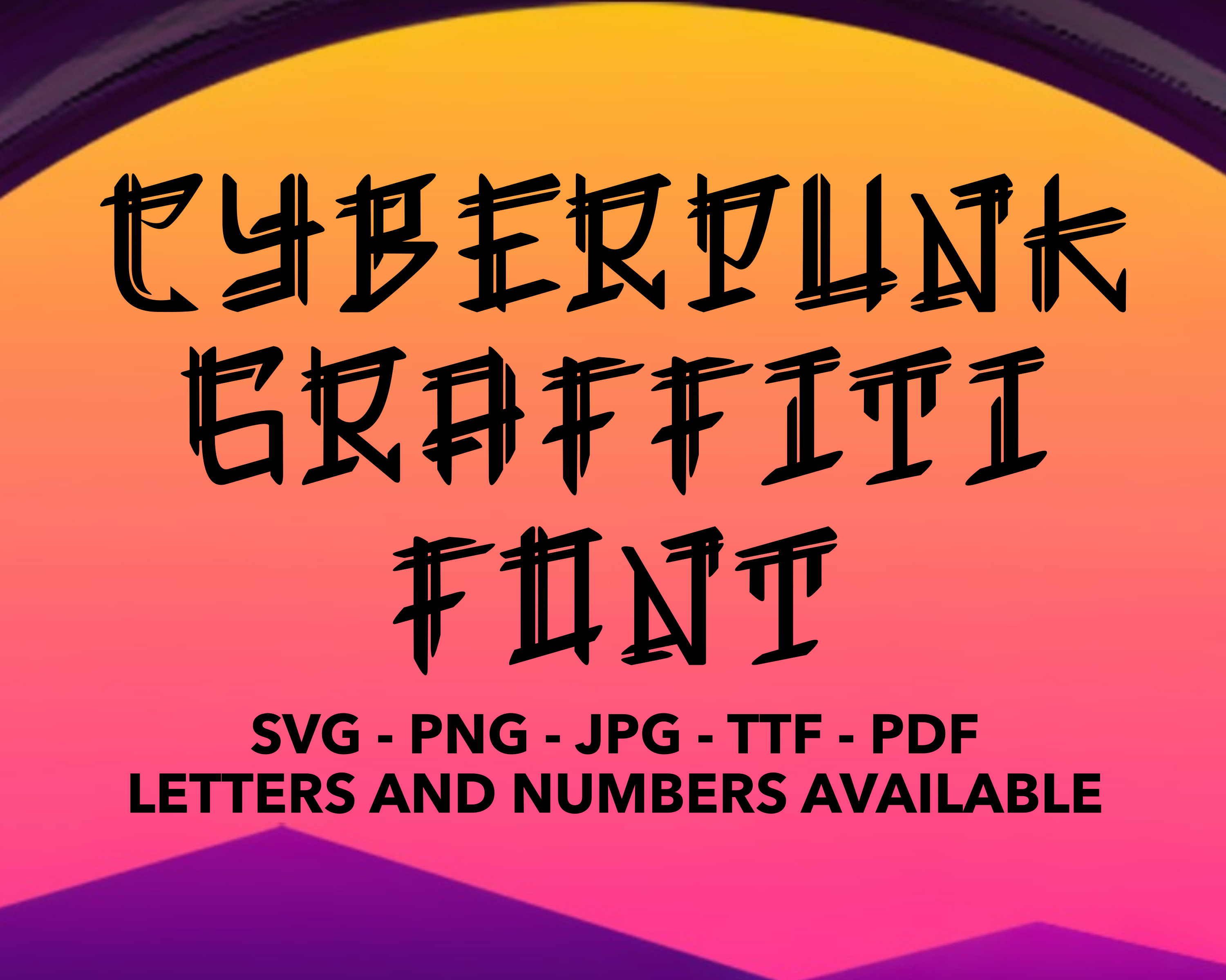 Cyberpunk Graffiti Font SVG, Cyberpunk Font for Cricut, Cyberpunk Font ...