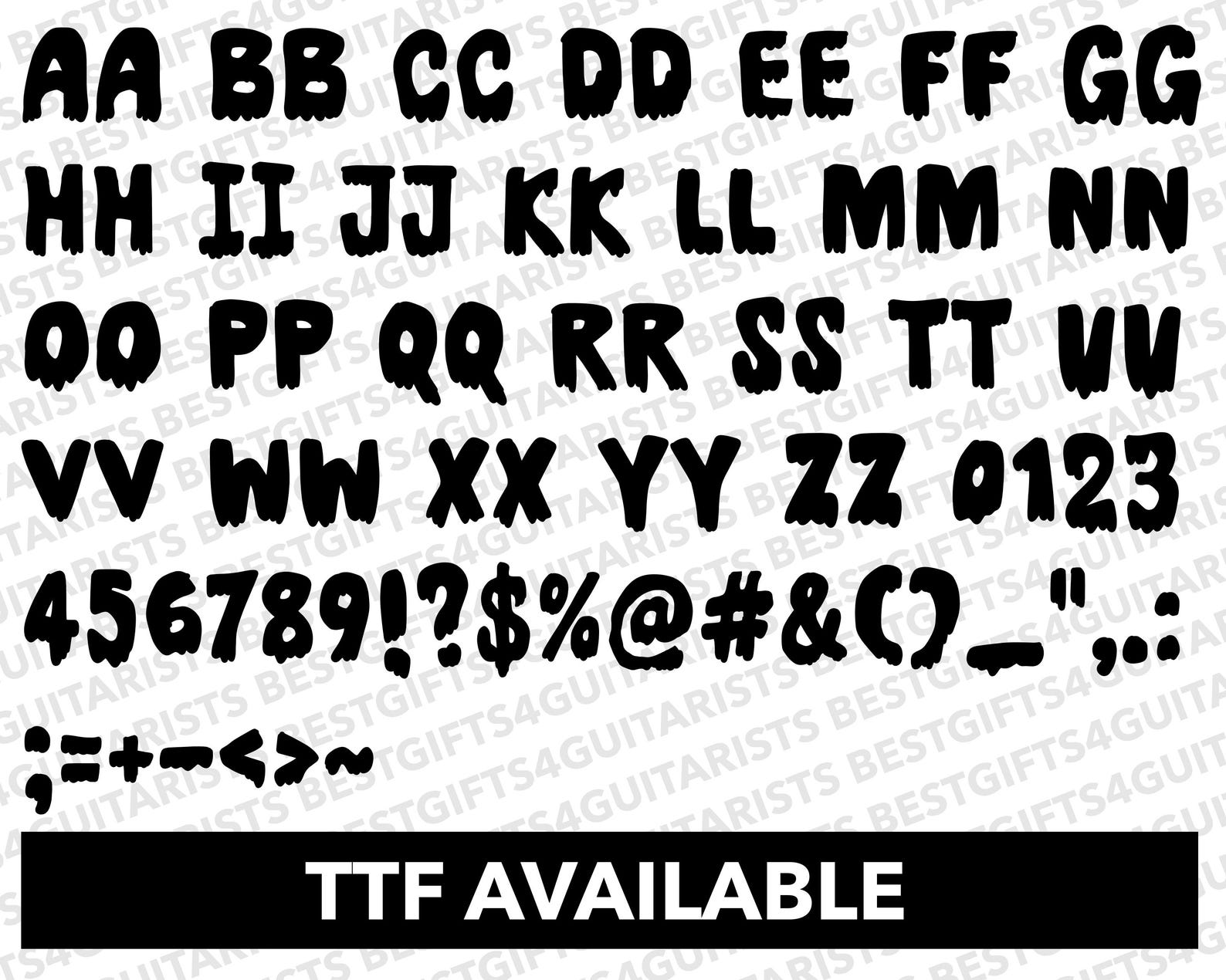 Ghost Font SVG, Horror Alphabet SVG, Ghost Font SVG, Ttf, Pdf, Png ...