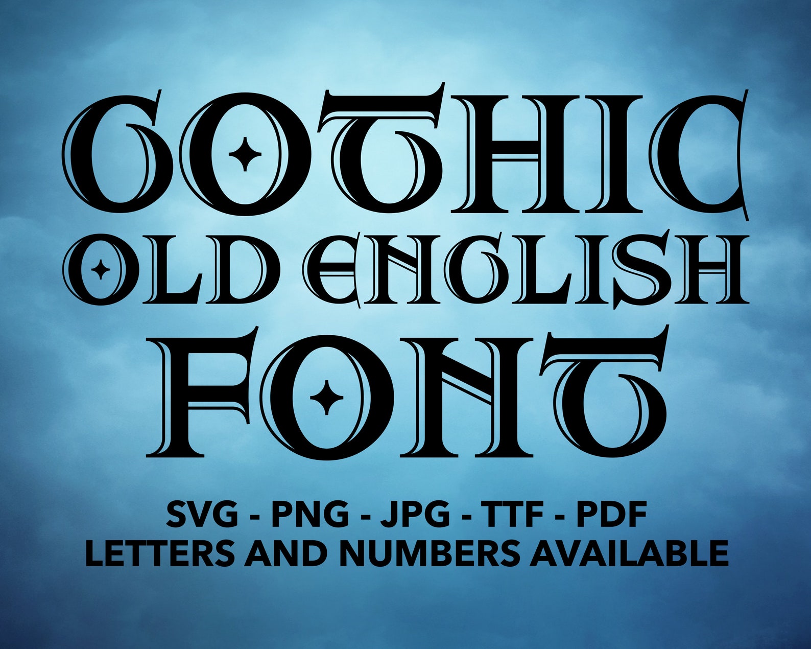 Gothic Old English Font SVG, Blackletter Font SVG, Gothic Font Svg, Png ...