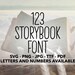123 Storybook Font, Storybook Font for Cricut, Storybook Font SVG, PNG ...