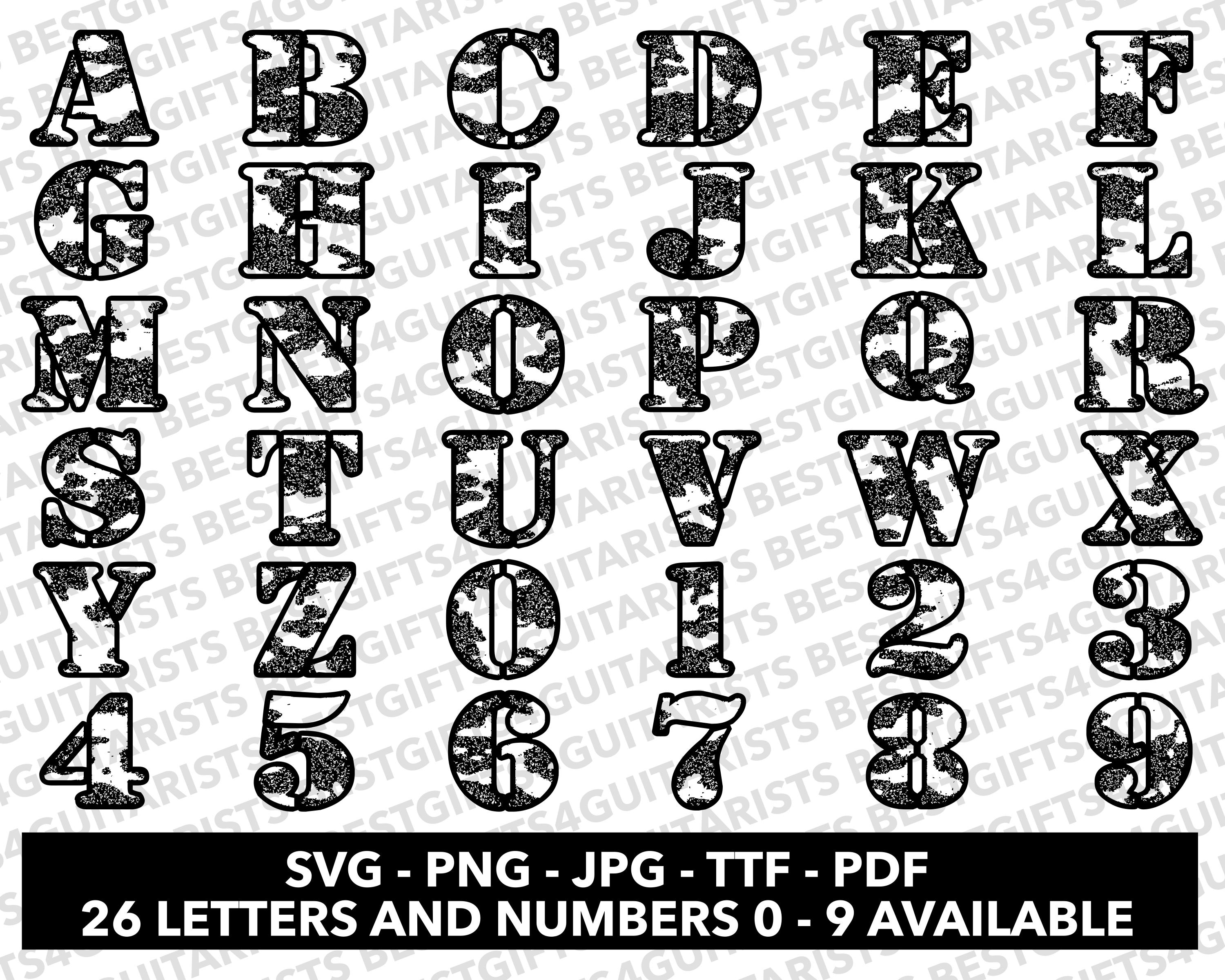 Camo Font SVG, Camouflage Font for Canva, Military Font SVG, PNG, Jpg ...